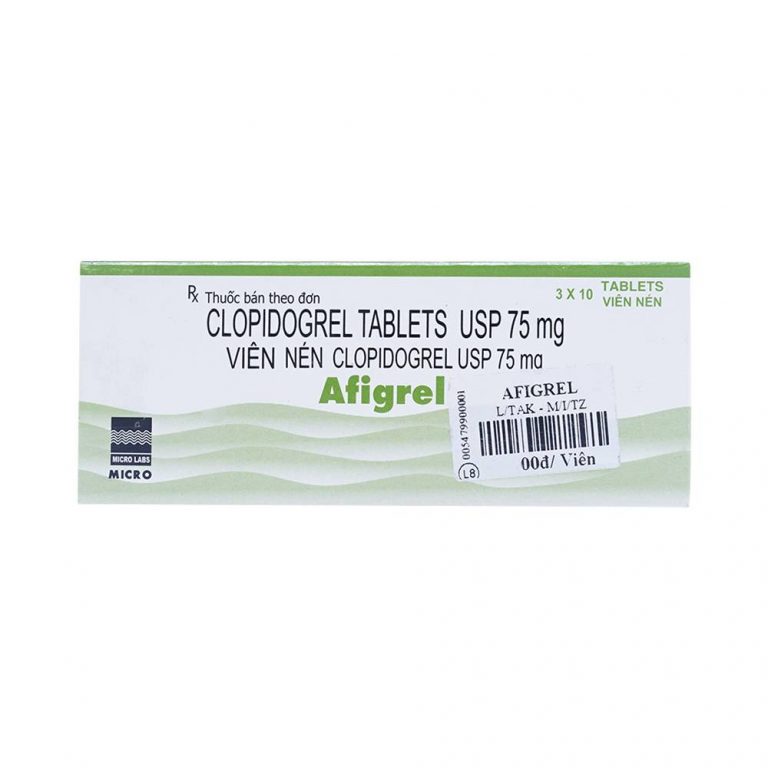 Thuốc afigrel 75mg là thuốc gì? có tác dụng gì? giá bao nhiêu tiền?